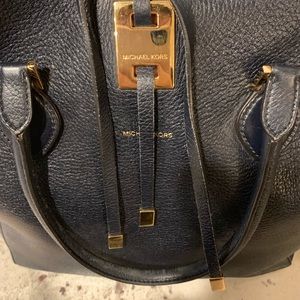 Michael Kors | Bags | Michael Kors Large Miranda Tote In Navy | Poshmark